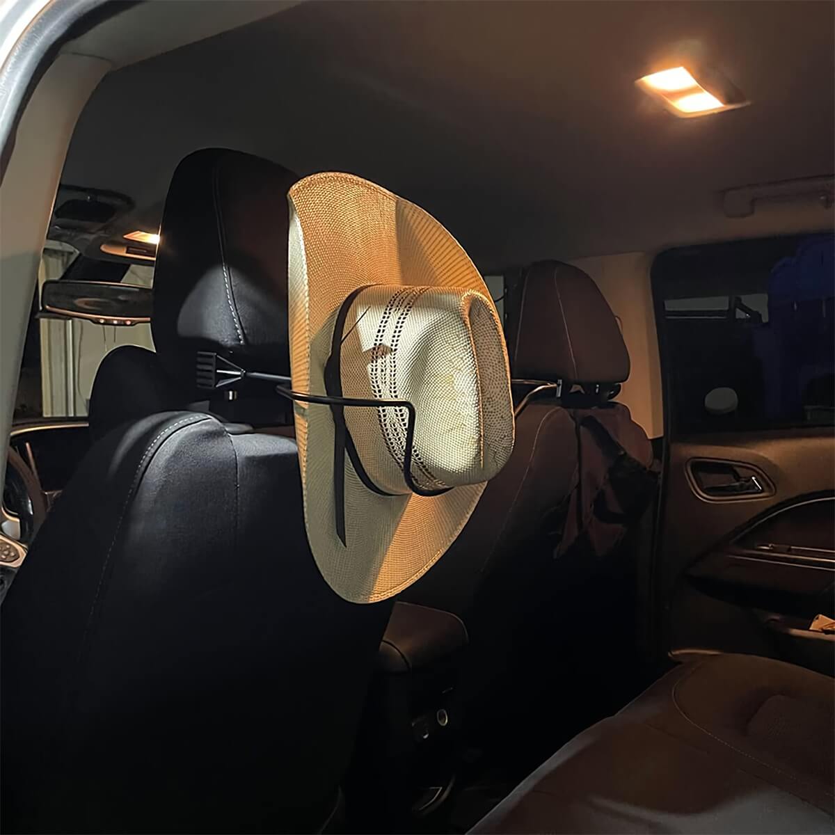 Secure and Stylish Cowboy Hat Holder for Truck